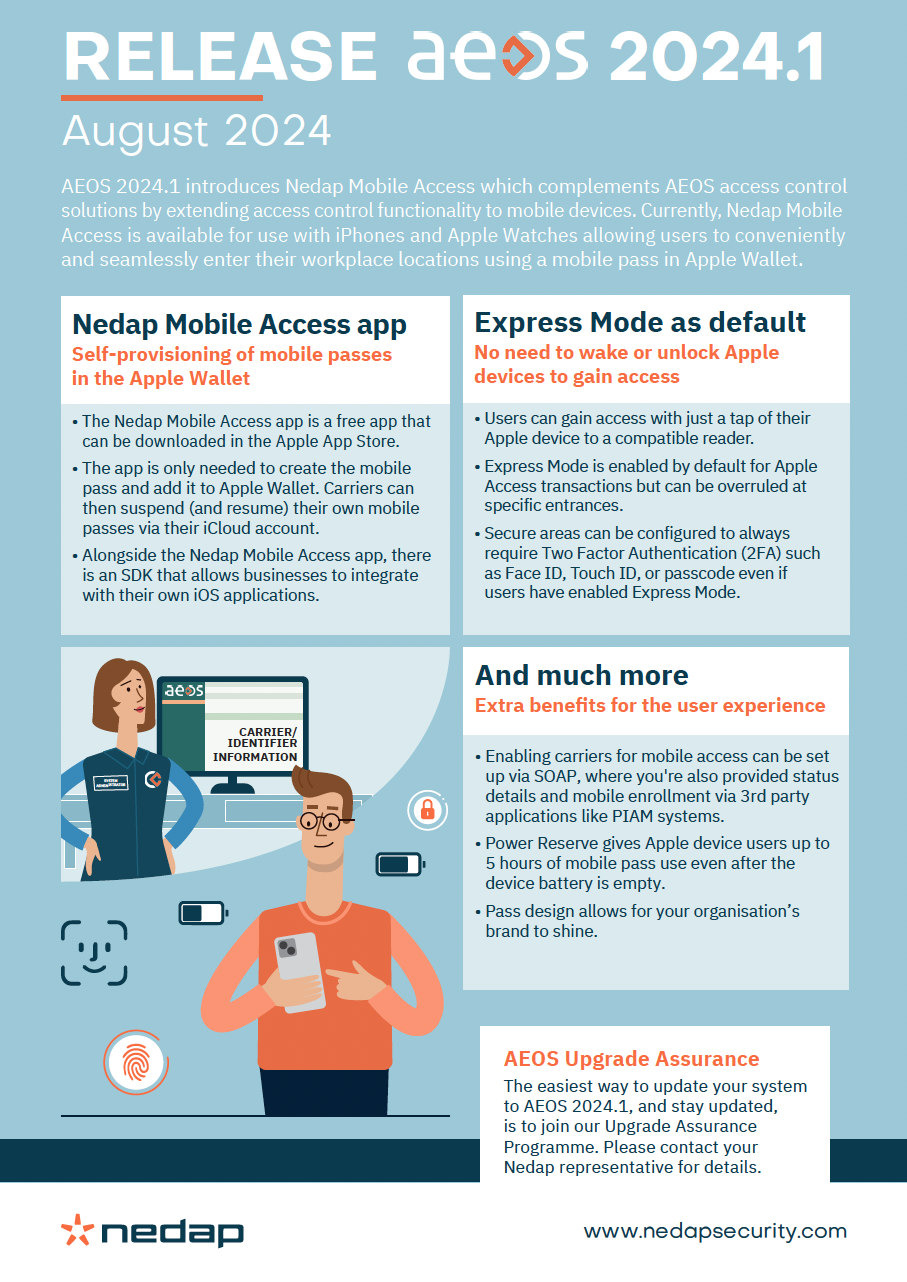 Nedap Security Management launches AEOS 2024.1
